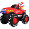 Christmas Time 7-Ft. Wide Inflatable Santa Claus In A Monster Truck ...
