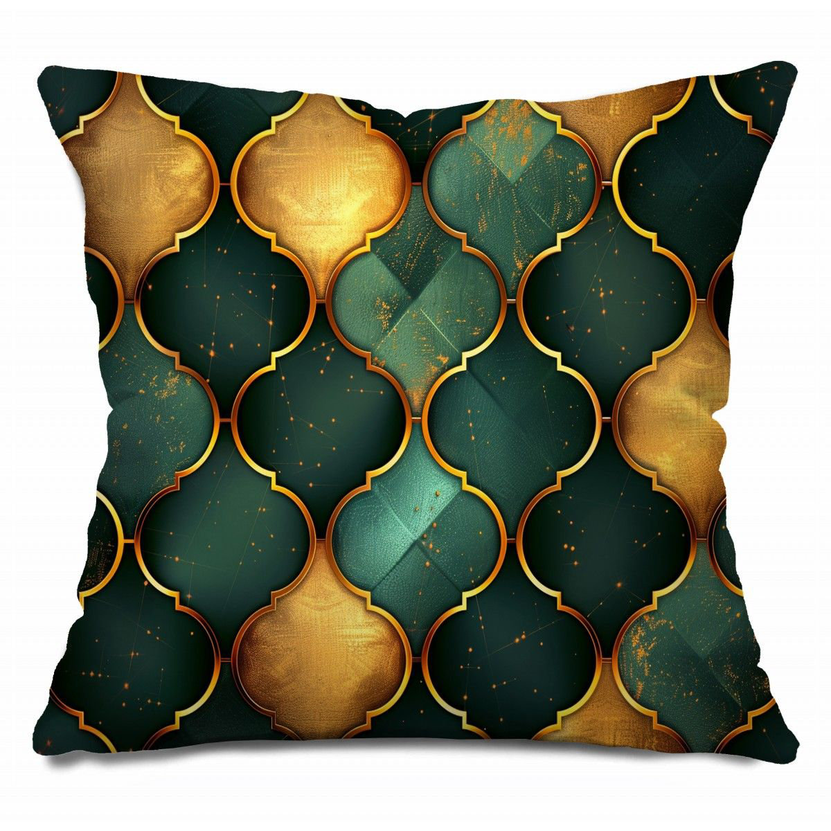VisionDecor Moroccan Pattern Throw Pillow, Visual Art Cotton Twill ...