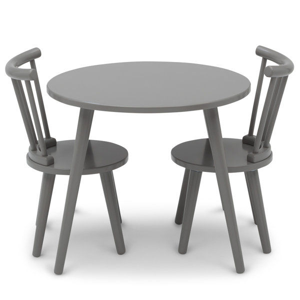 Delta Children Kids Solid Wood Round Play Table and Chair Set & Reviews ...