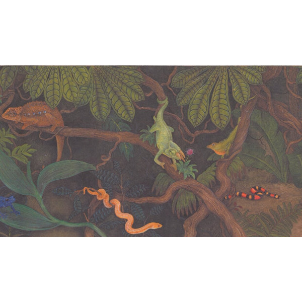 Zoomie Kids Jahnke Lizards, Snakes, and Chameleon 0.5' L x 180" W ...