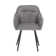Canora Grey Ashonte Velvet Upholstered Metal Upholstered Back Armchair ...