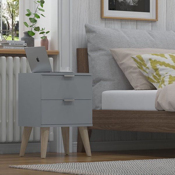 Norden Home Treva Manufactured Wood Bedside Table | Wayfair.co.uk