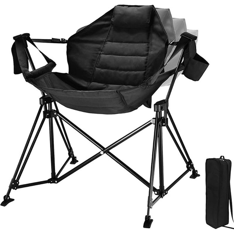 Arlmont & Co. Alloy Steel Hammock Camping Chair, Folding Portable ...
