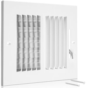 Home Intuition White Air Vent Cover for Wall or Ceiling Three-Way ...