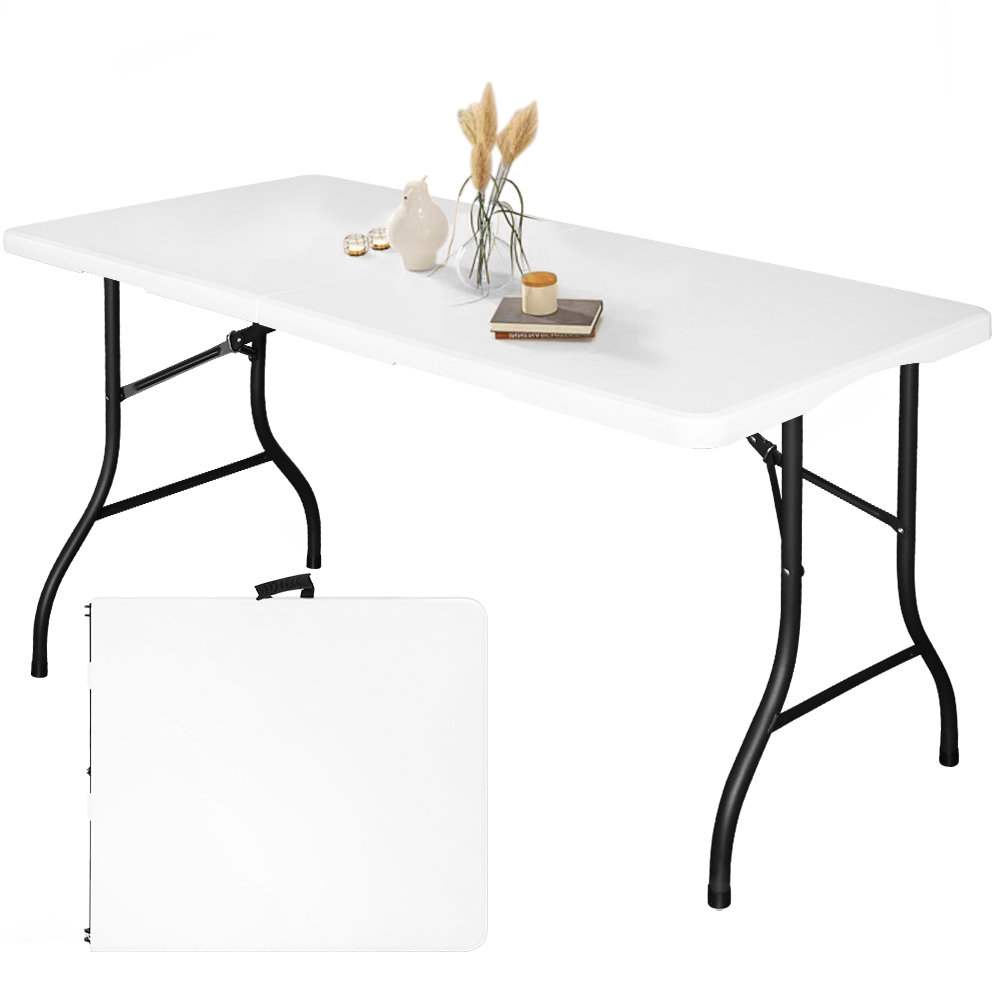 Bblife 5ft Half Folding Tables, Heavy Duty Foldable Table, Portable ...