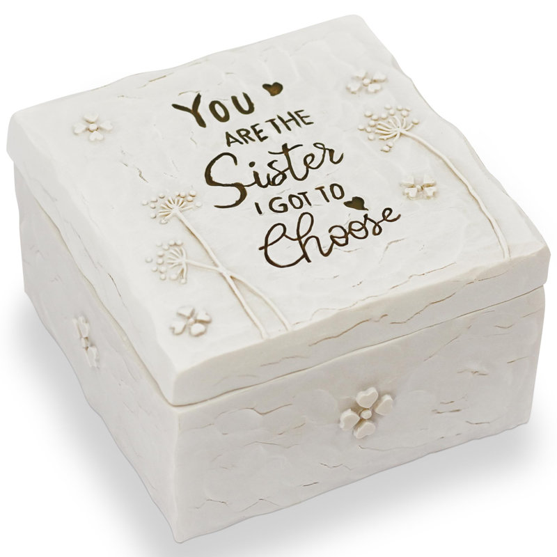 Trinx Friendship Hand-Painted Keepsake Box | Wayfair