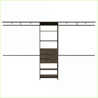 NFusion Closet System, Traditional Dark Walnut | 118"W Max | Walnut ...
