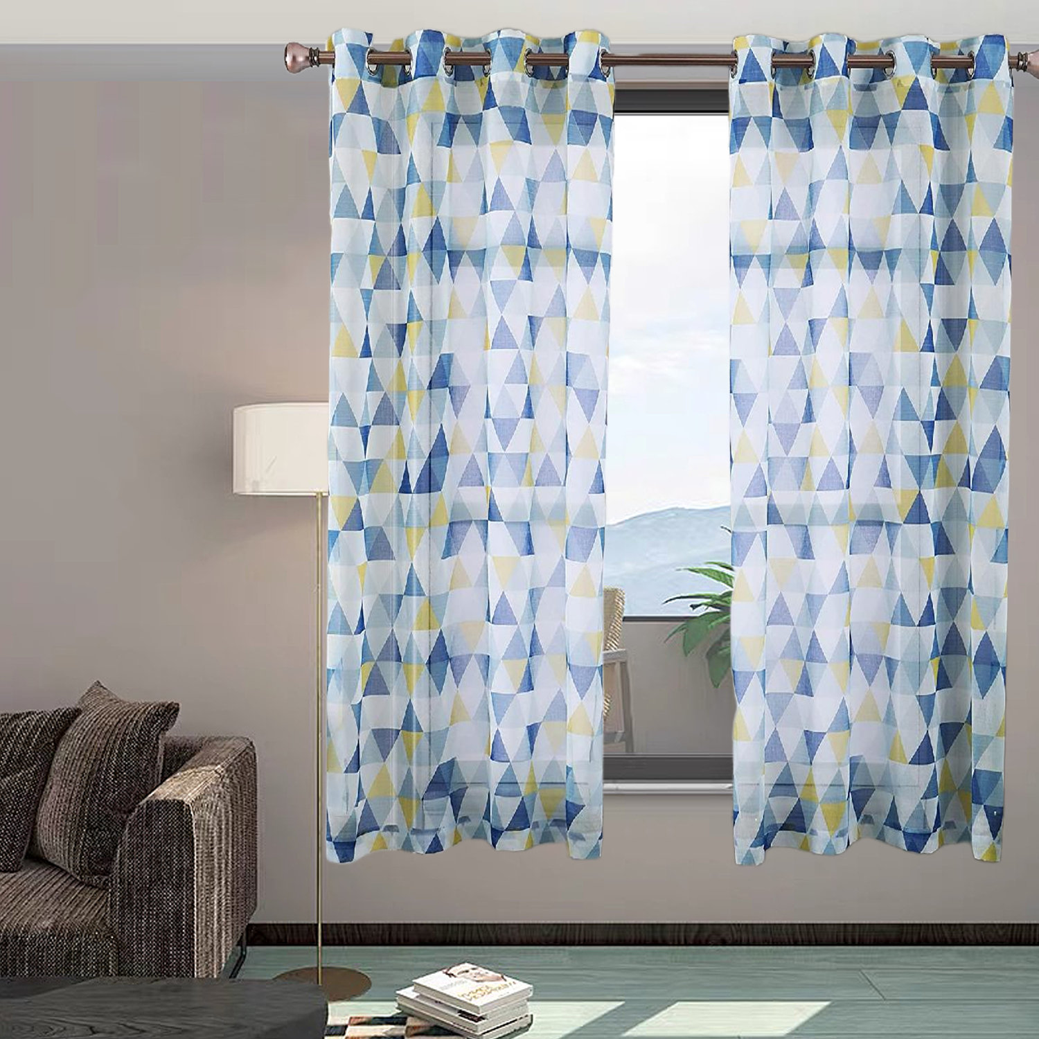 East Urban Home Batten Polyester Curtain | Wayfair