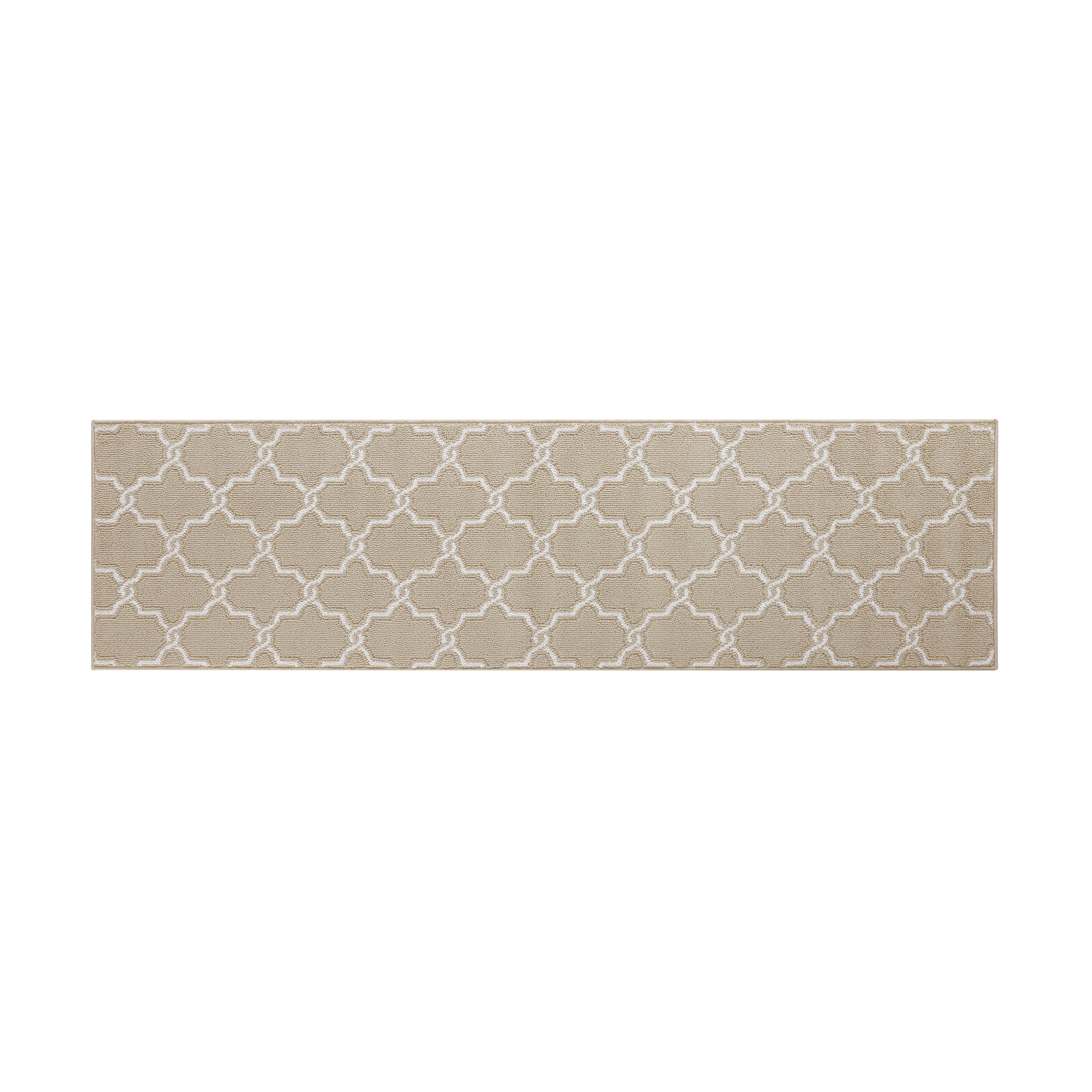 Jean Pierre Tufted Performance Beige/White Trellis Runner Rug & Reviews ...