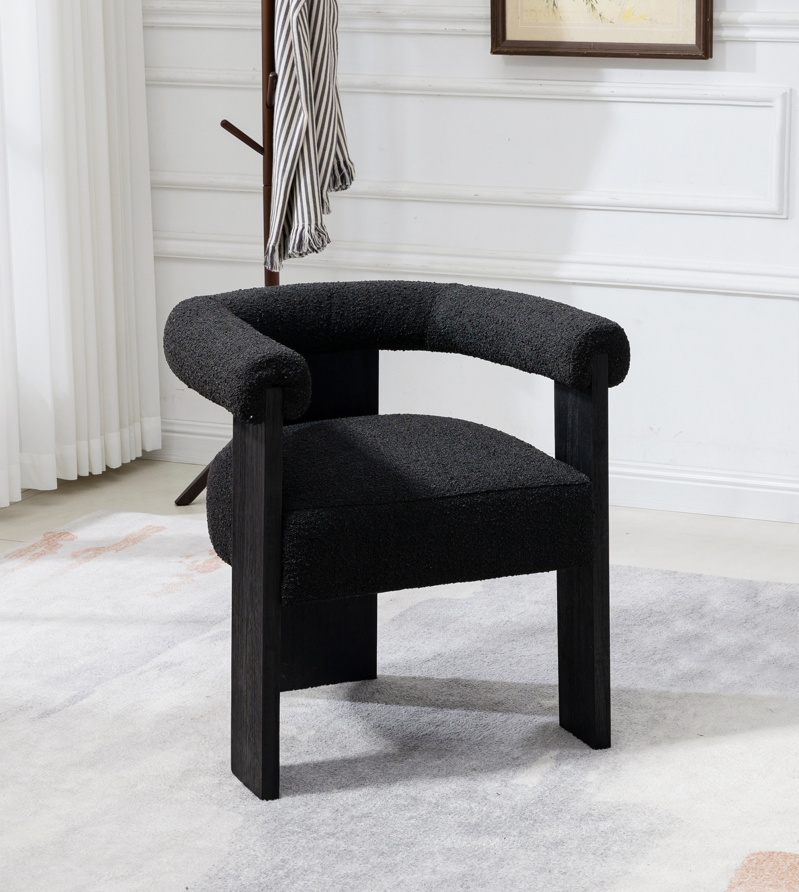 Latitude Run® Solid Back Arm Chair | Wayfair