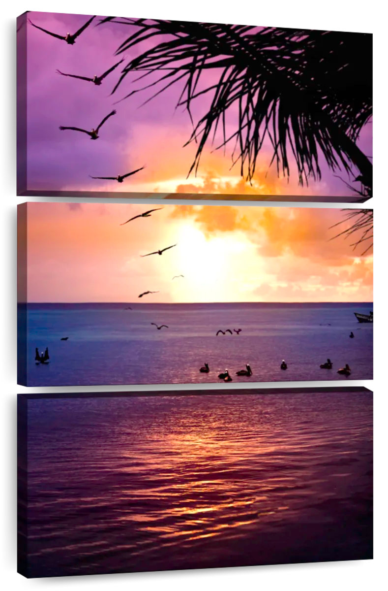 Elephant Stock Calming Beach Sunrise | Wayfair