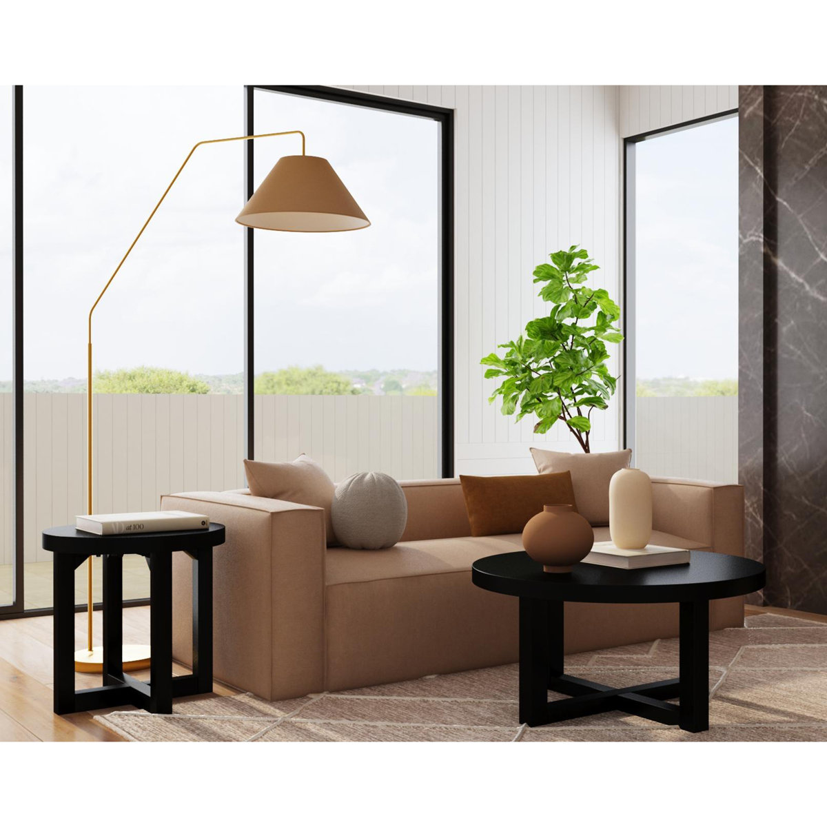 Zipcode Design™ Adelia Cross Legs Coffee Table & Reviews | Wayfair