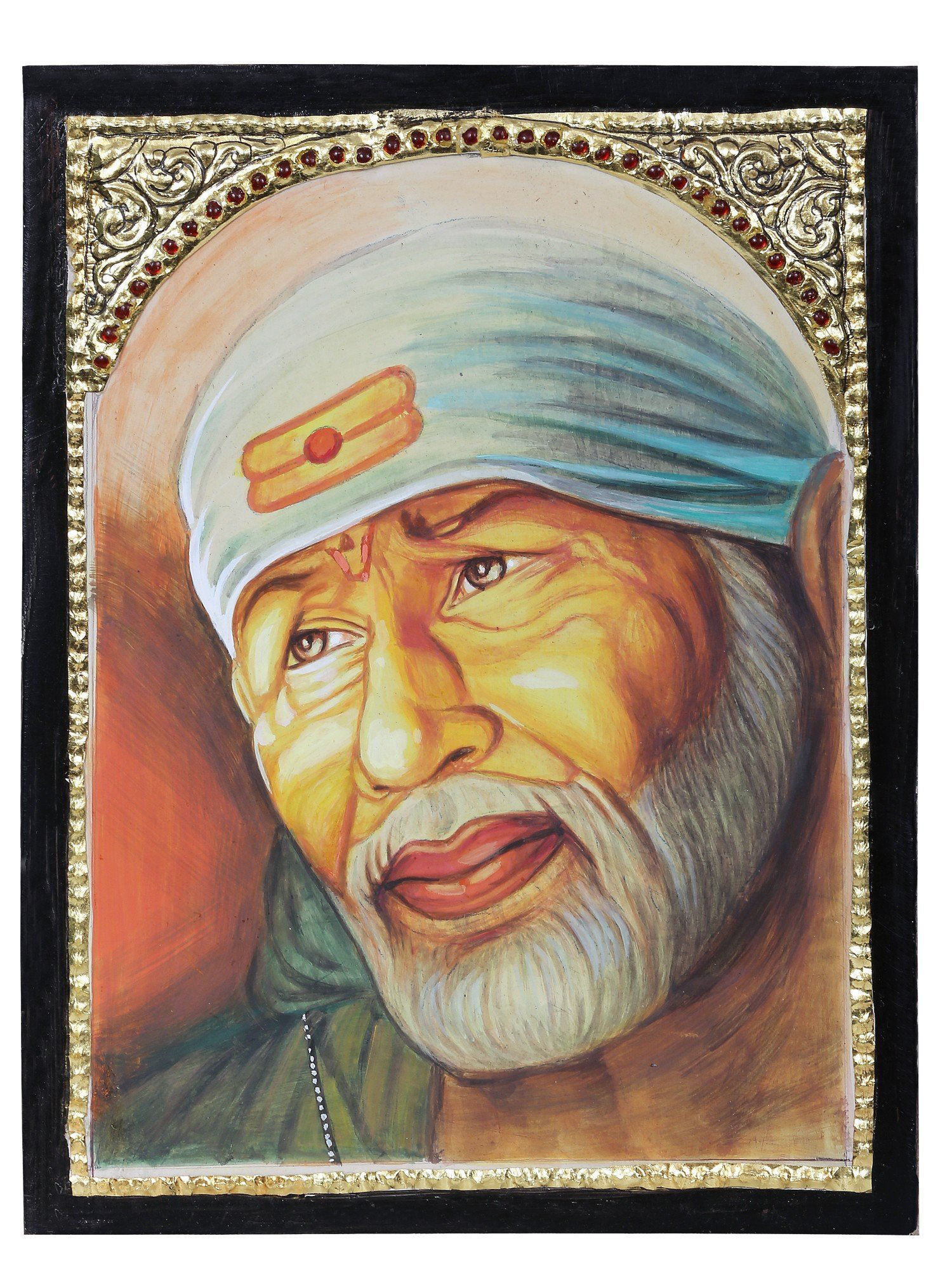 Exotic India Sai Baba | Traditional Colors With 24 Karat Gold | With ...