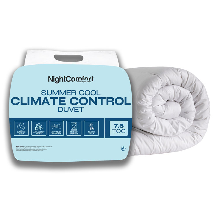 NightComfort Night Comfort Climate Control Summer Season Microfibre 7.5 ...