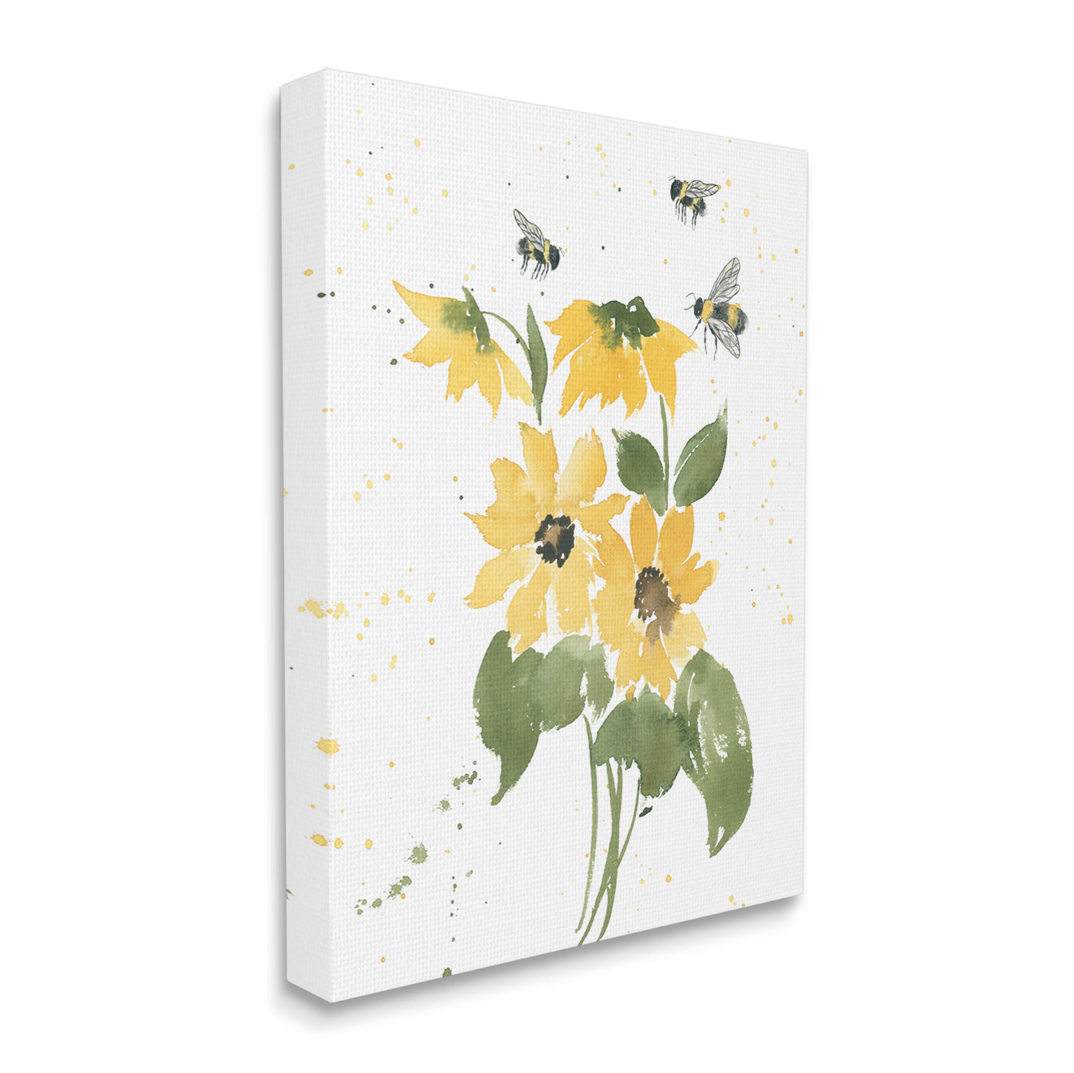 Red Barrel Studio® Buzzing Bees Flower Blossom by Lucille Price ...