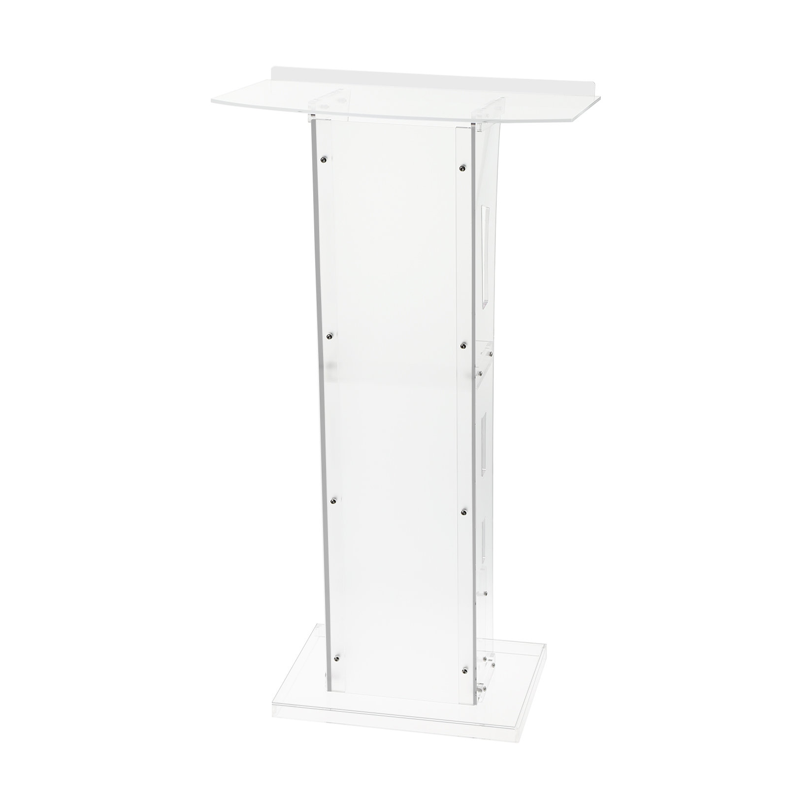 babevy Acrylic Podium - 43" Tall, Storage Compartment, 23.6"x17.7 ...