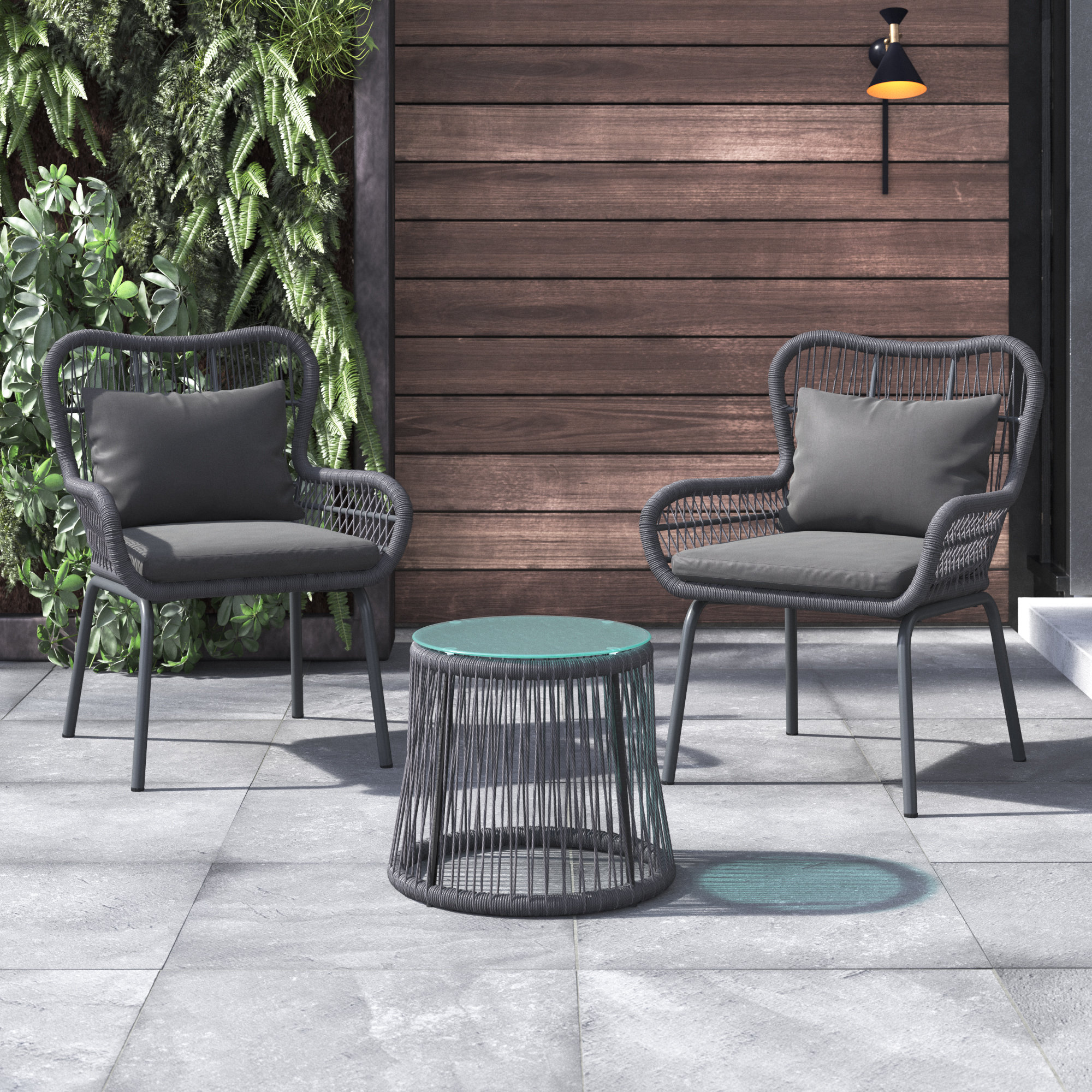 Bay Isle Home™ Kettering 3 Piece Seating Group with Cushions & Reviews ...