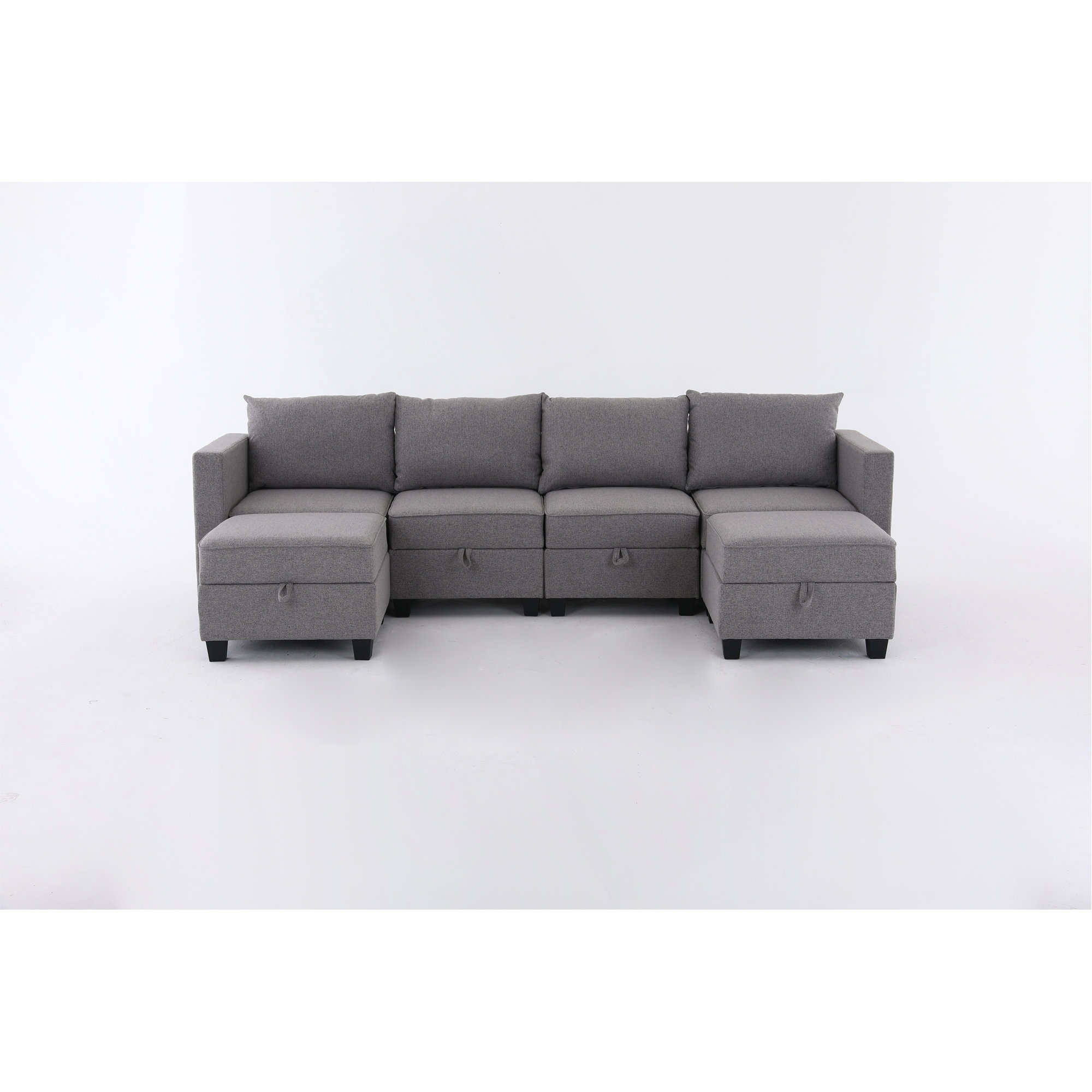 Latitude Run® Convertible Modular Sectional Sofa Couch With Storage ...