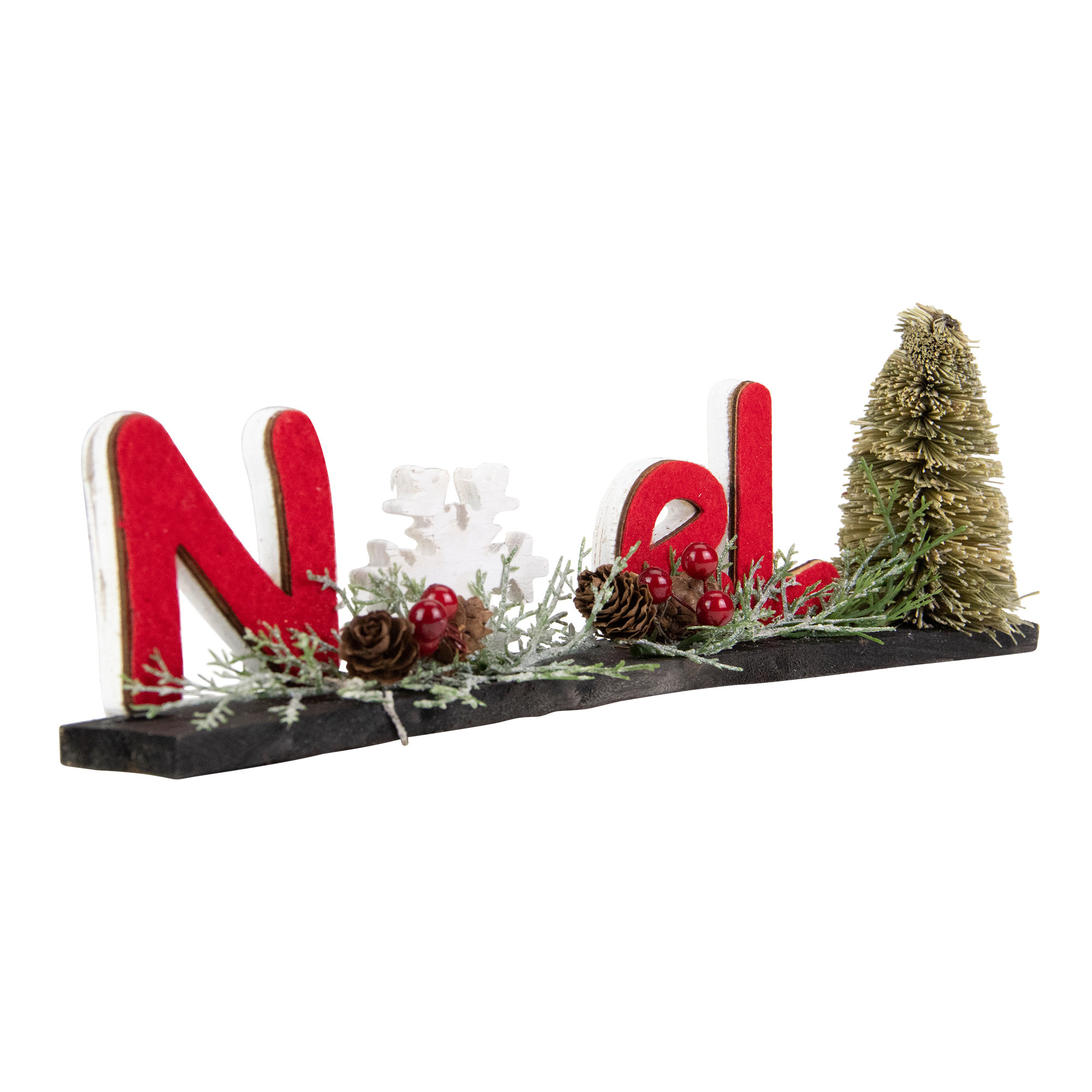 Northlight Seasonal 14" Red Noel Winter Scene With Snowflake Christmas ...