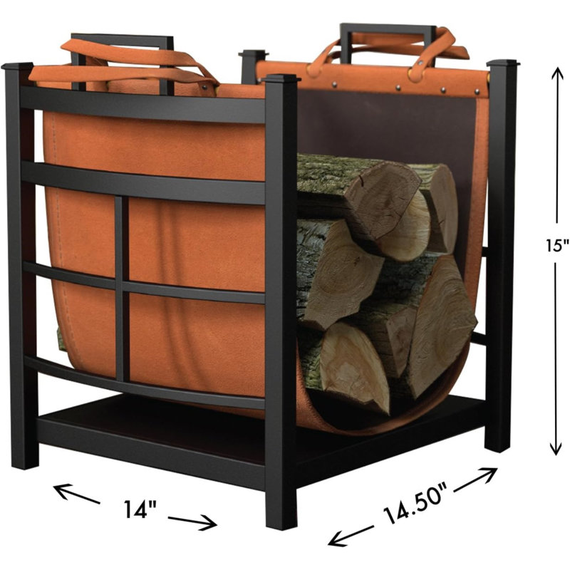 Panacea Products 5'' W Metal Log Rack | Wayfair