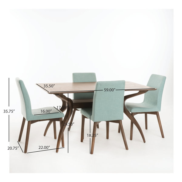 George Oliver Babala 5 - Piece Dining Set & Reviews | Wayfair