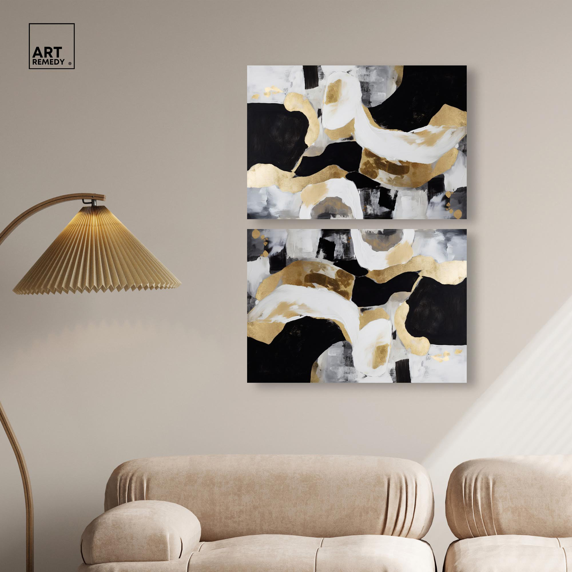 Art Remedy Intertwined CC Set Canvas Contemporary Art by Art Remedy ...