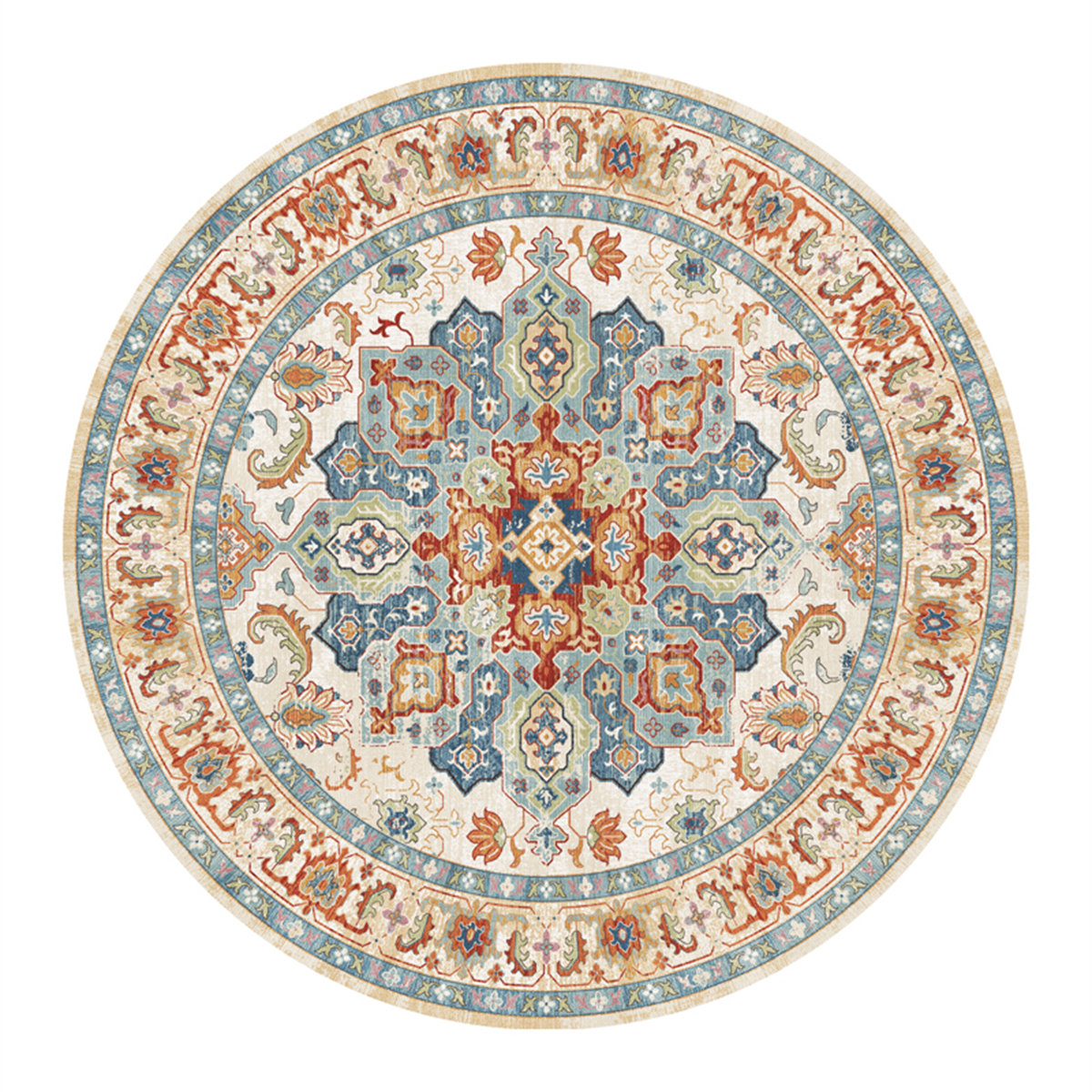 Bungalow Rose Round Rug - Living Room, Coffee Table Mat, Bedroom ...