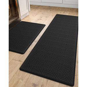 Black Kitchen Mats You'll Love | Wayfair