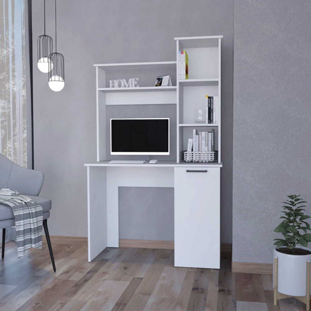 Latitude Run® 3-Tier Storage Shelves Computer Desk - Wayfair Canada