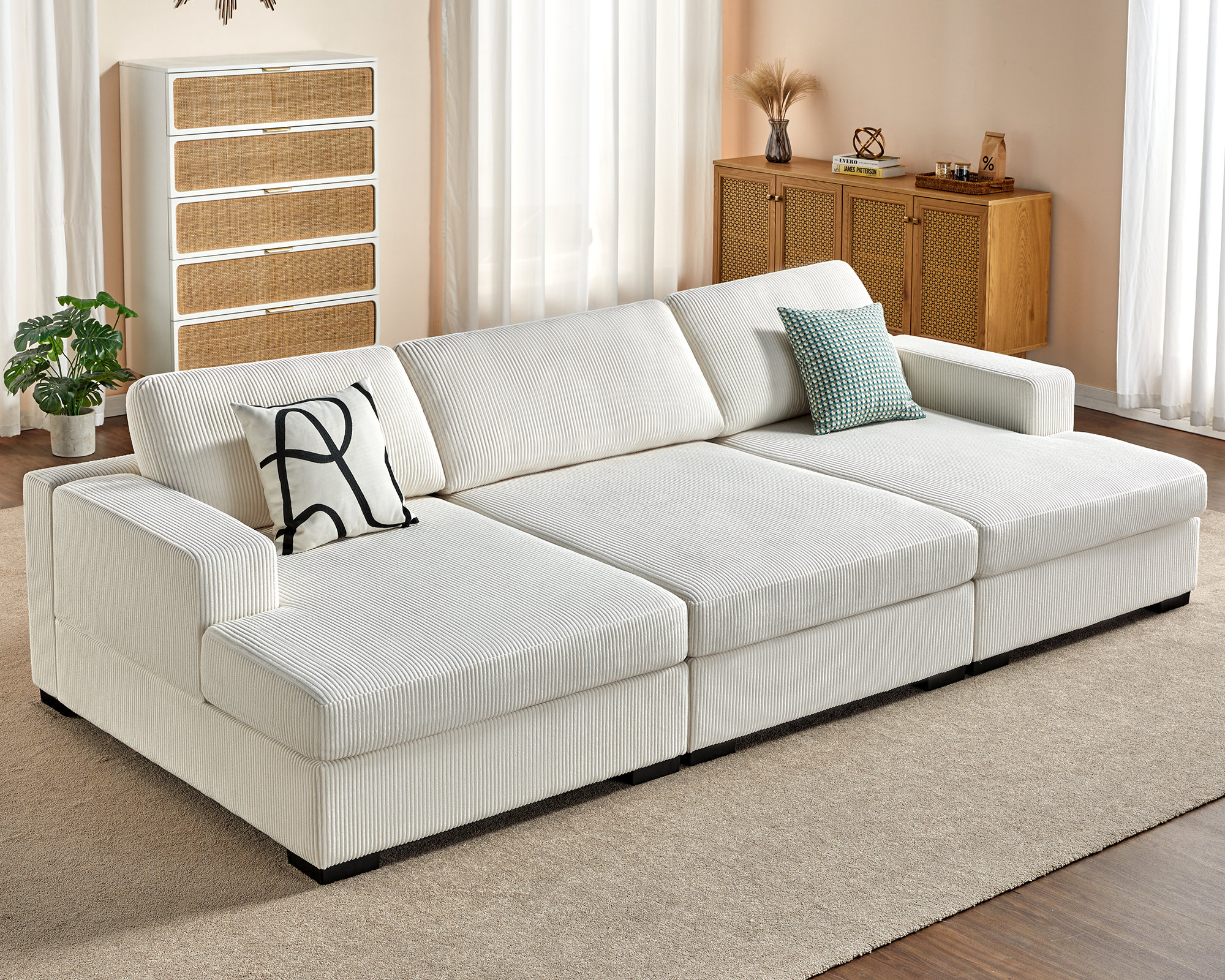 Hokku Designs Birkley 120'' Sofa & Reviews | Wayfair