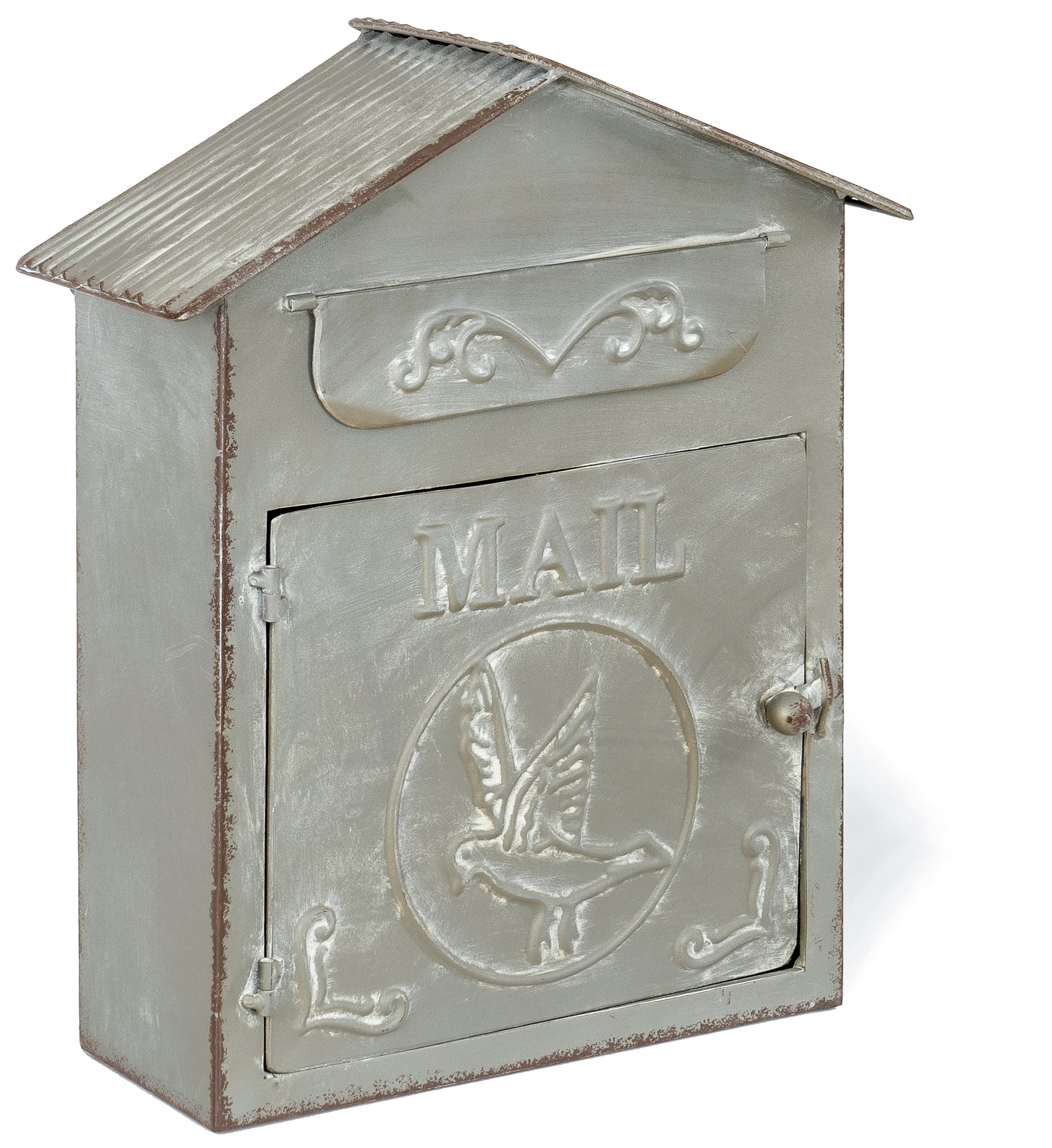 Red Co. Galvanized Locking Wall Mounted Mailboxe | Wayfair