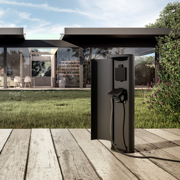 CMD Anthracite Duplex Socket | Wayfair.ie