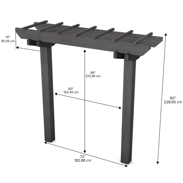 Vita Wildwood 2-Post Wood Arbor & Reviews - Wayfair Canada