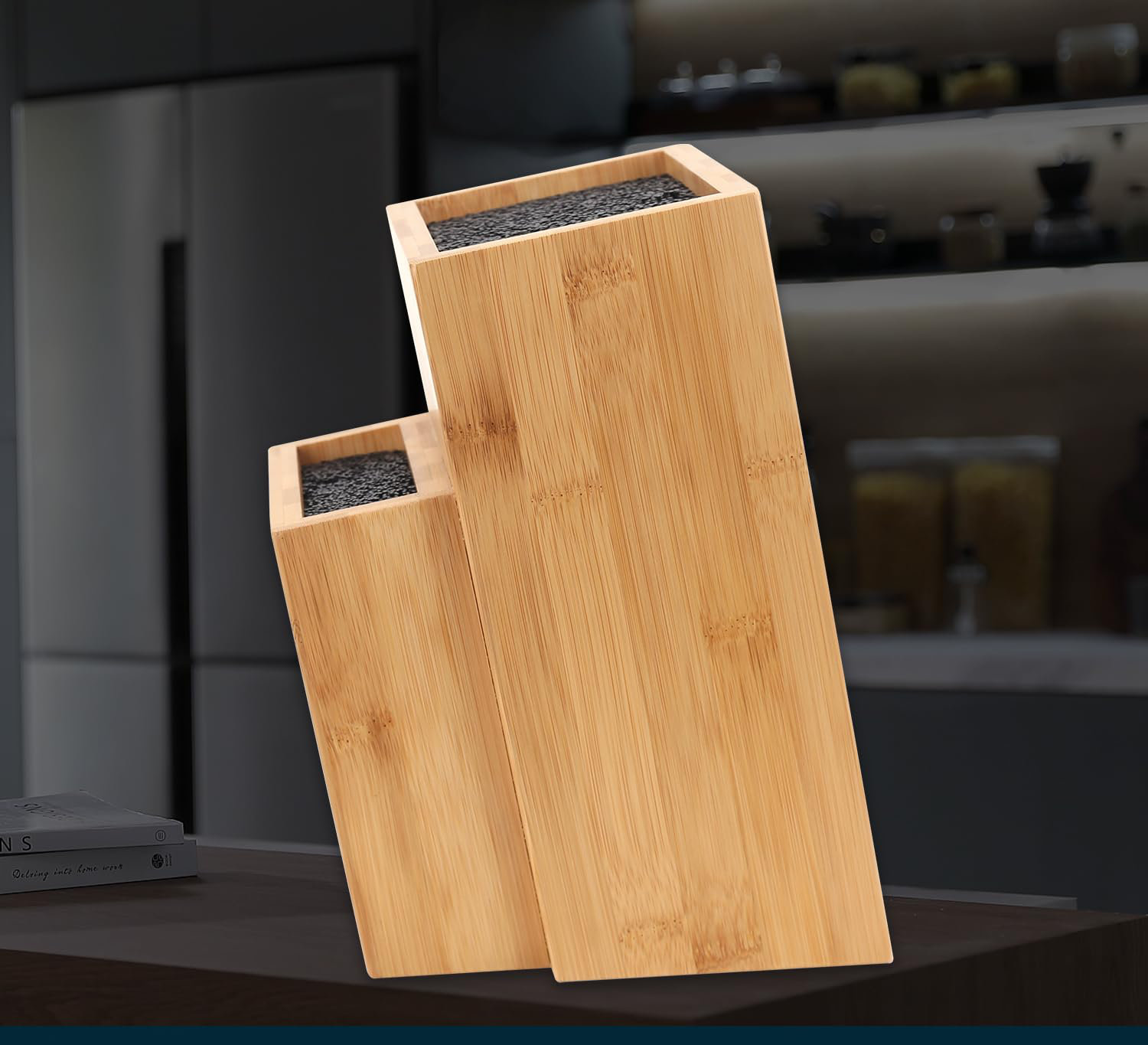 MARLIN MANUFACTURING COMPANY, INCORPORATED Bamboo Universal Knife Block ...