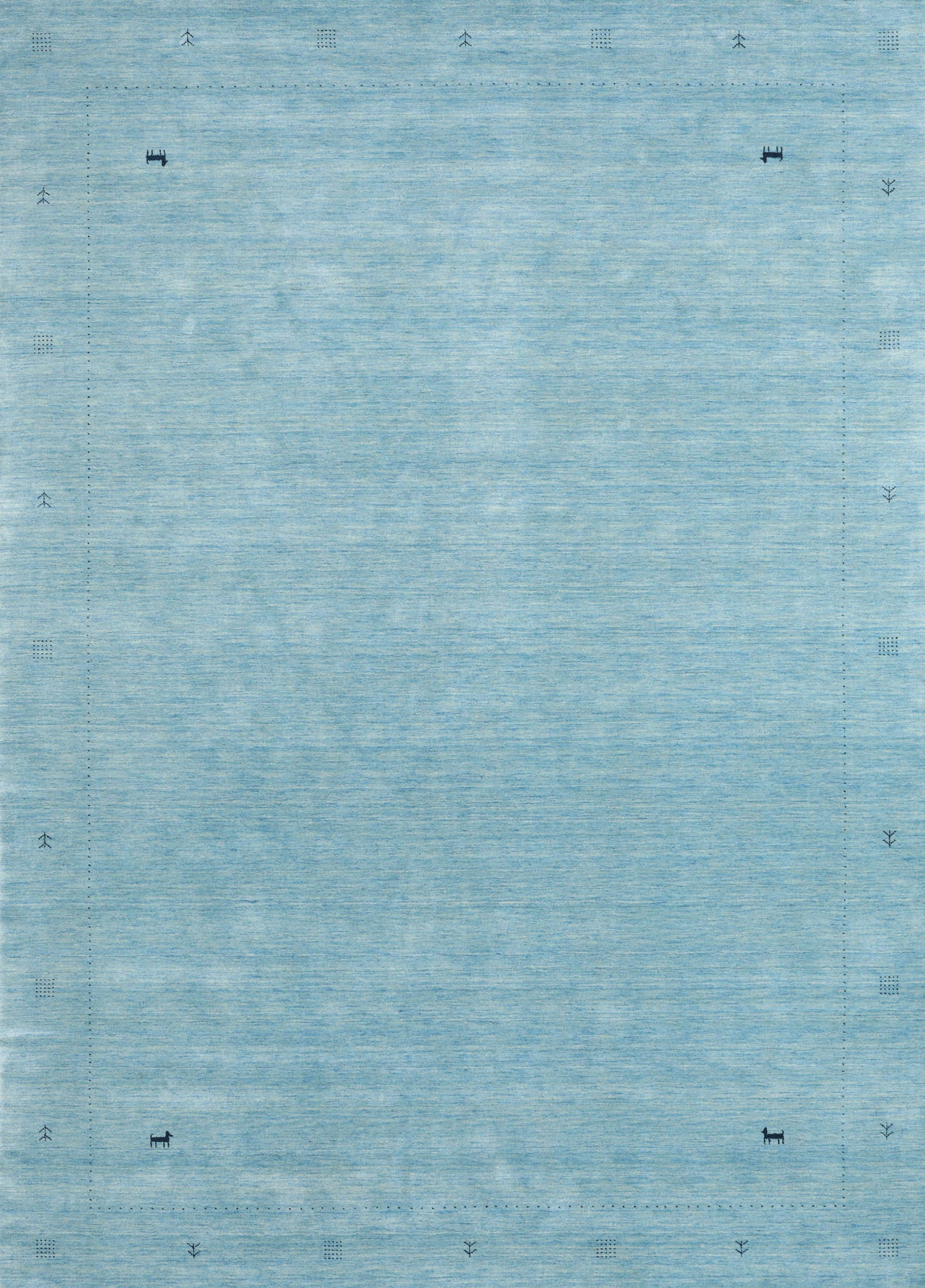 World Menagerie Brian Hand-Tufted Wool Blue Area Rug | Wayfair