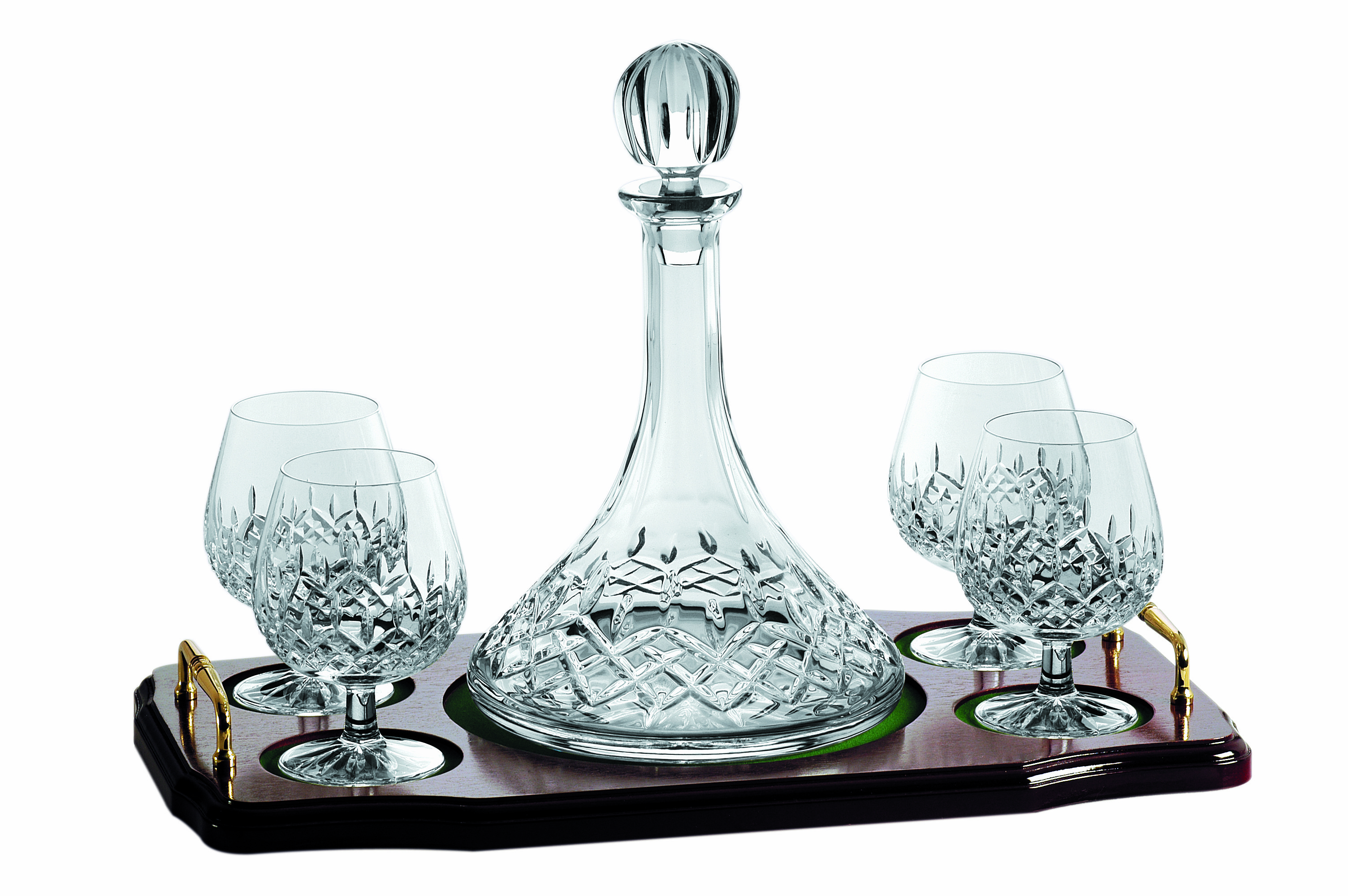 Rosdorf Park Milinko Miniature Brandy Decanter Tray Set | Wayfair
