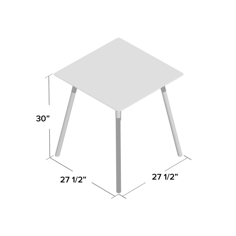 George Oliver Continuum 28" Square Dining Table "& Reviews" | Wayfair