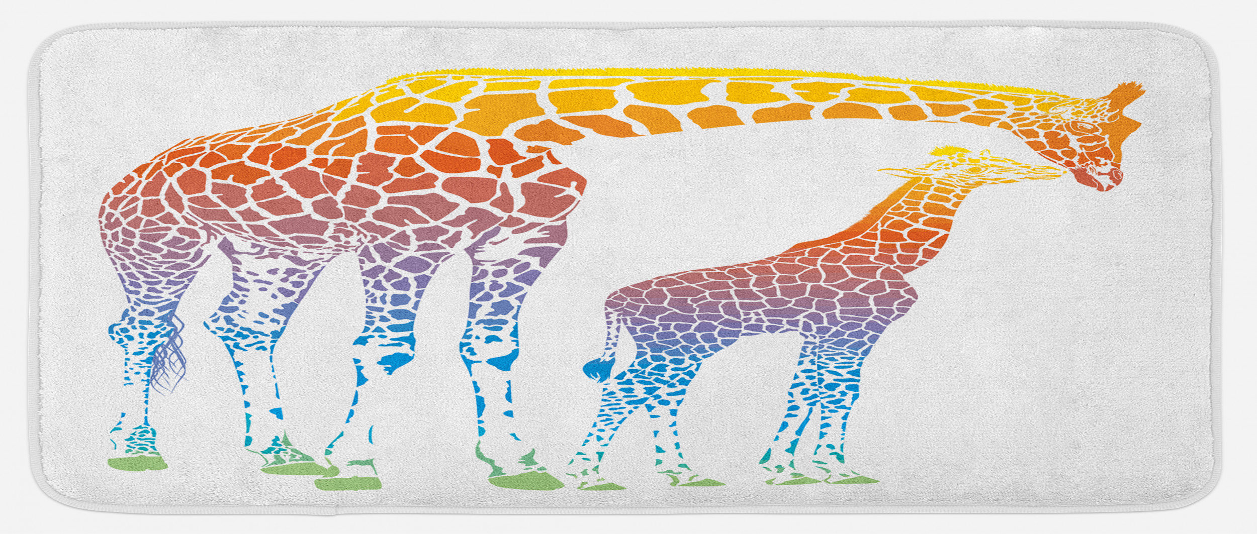 East Urban Home Giraffe Kitchen Mat | Wayfair
