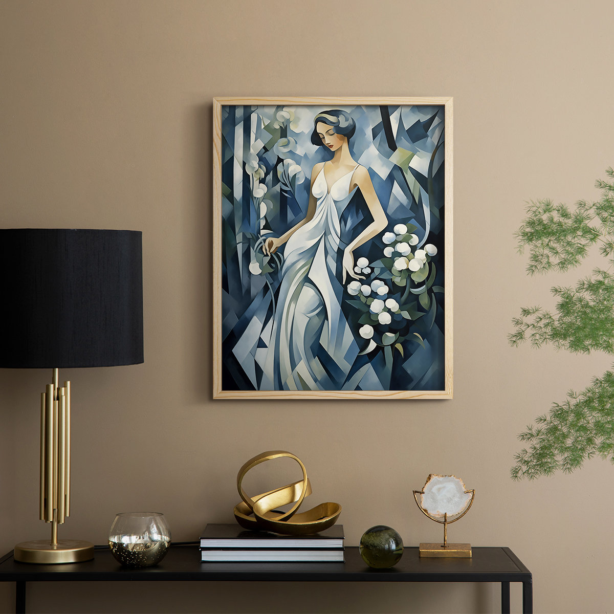 Charlton Home® WOMEN Series DLXXIII Framed Print - Solid Wood | Wayfair