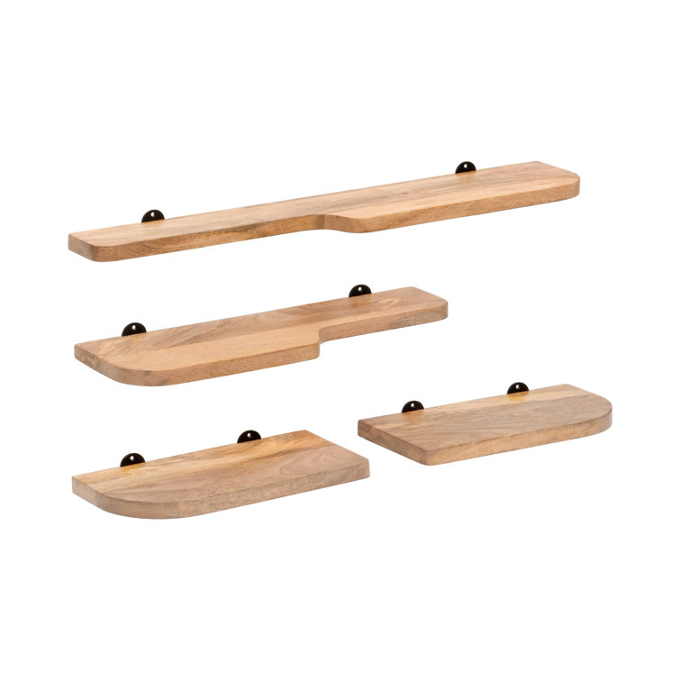 AllModern Valetta 4 Piece Mango Floating Shelf & Reviews | Wayfair