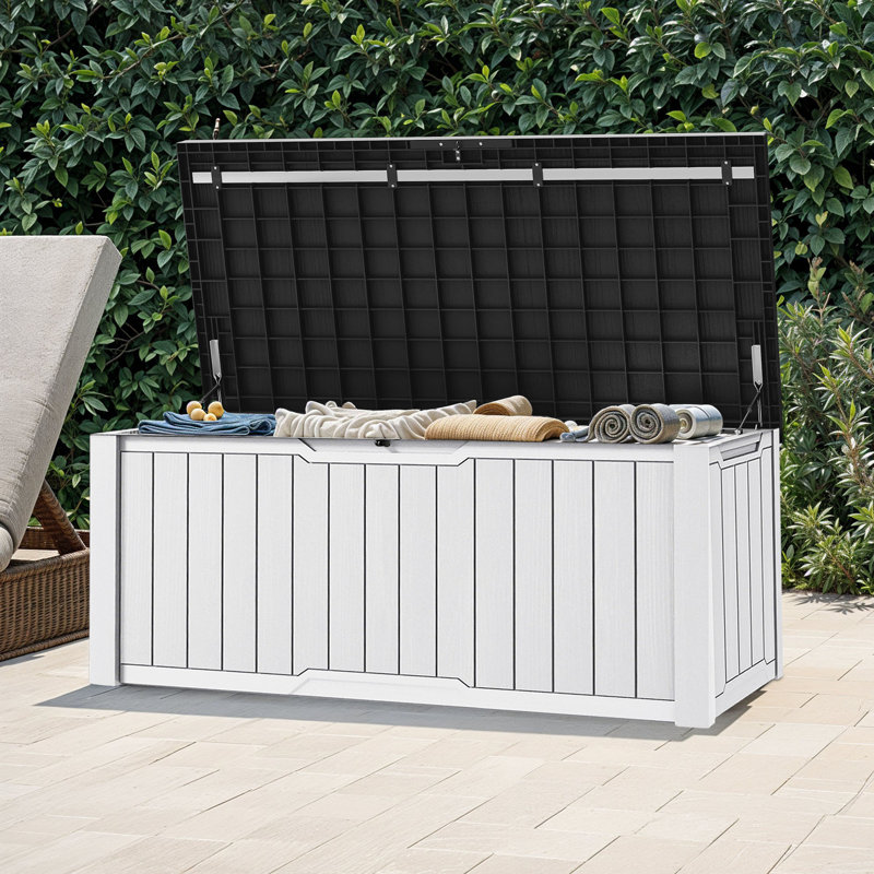 Balconera 870l Lockable Extra Large Deck Box，Lockable Garden Storage ...