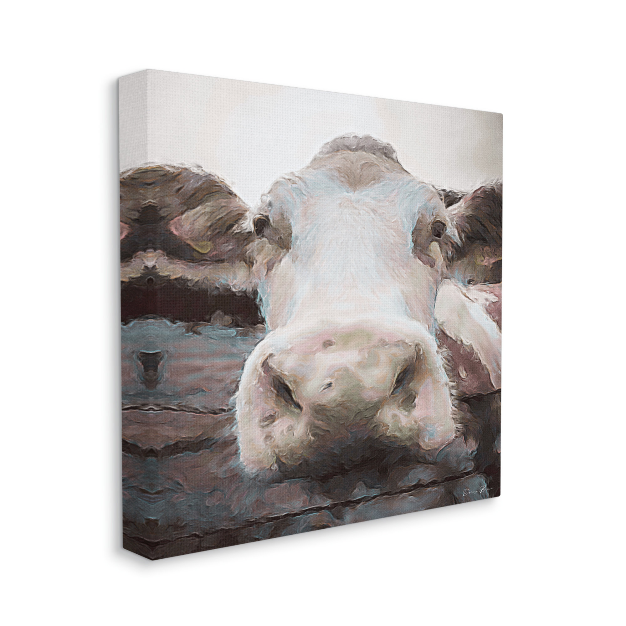 August Grove® Farm Cow Abstraction On Canvas by Denise Brown | Wayfair