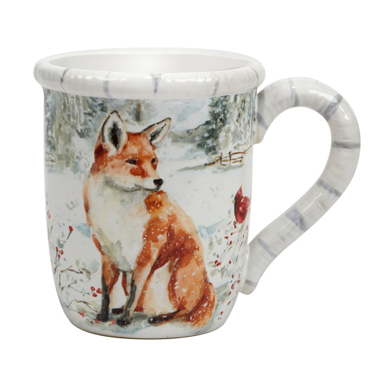Certified International Winter''s Walk Set Of 4 Mugs & Reviews | Wayfair
