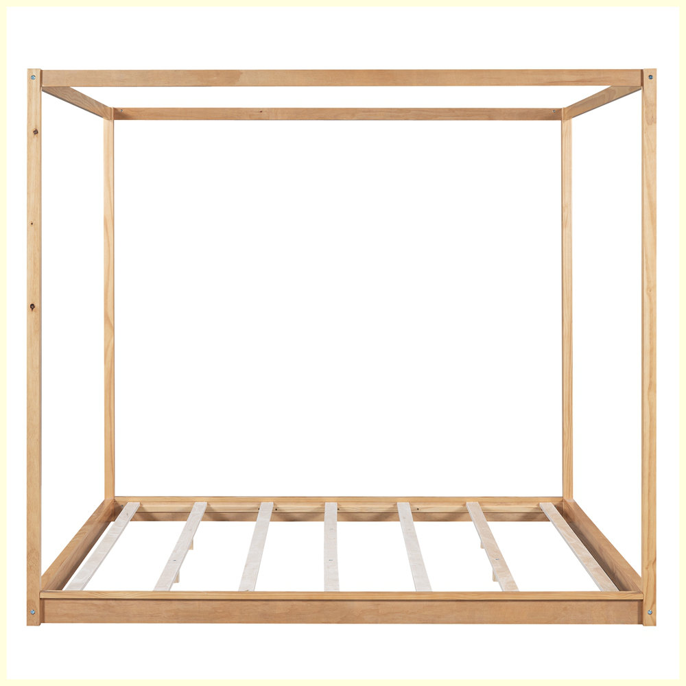 Latitude Run® Modern Canopy Platform Bed with Support Legs | Wayfair