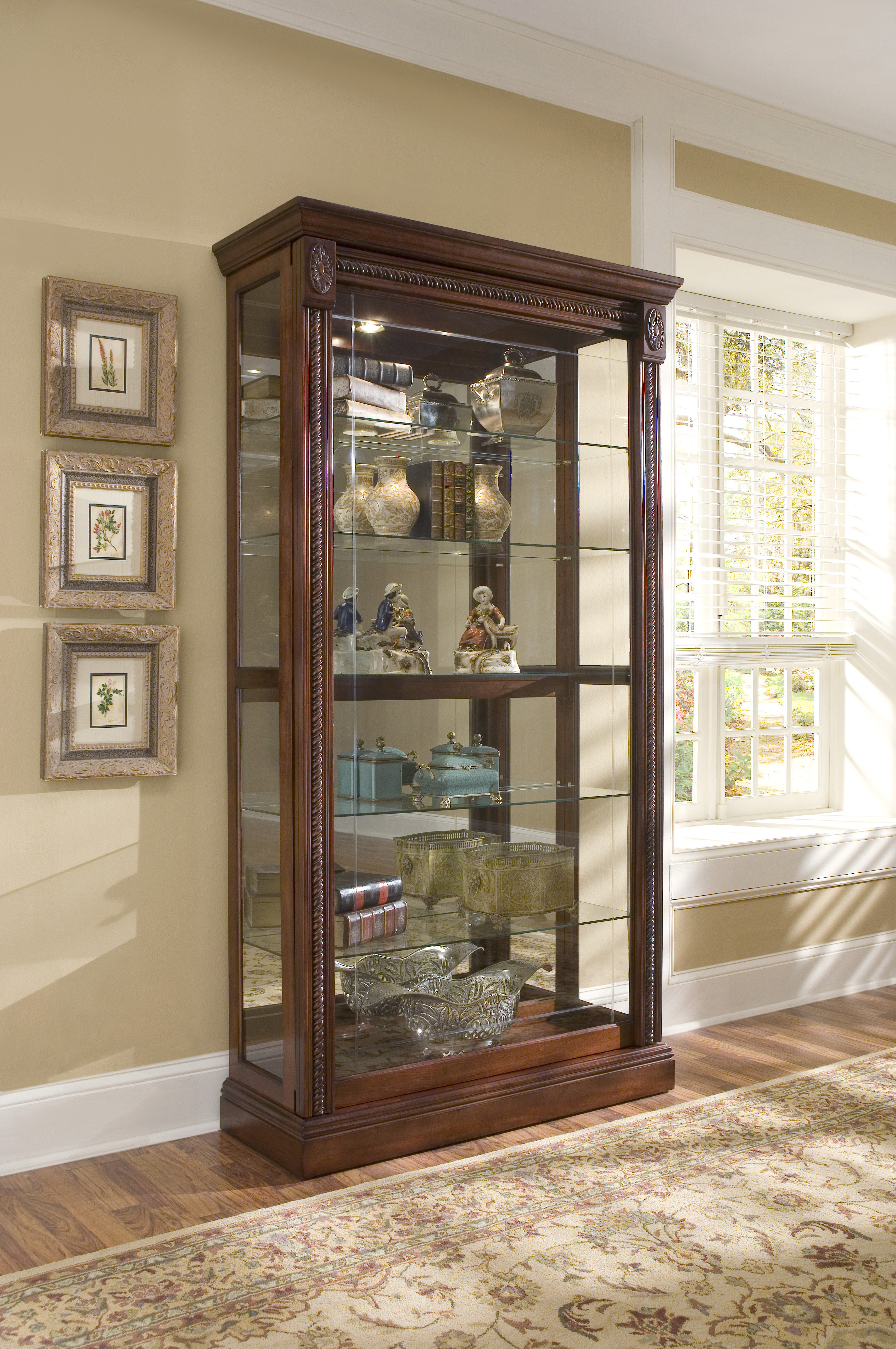 Pulaski Furniture Keepsakes Lighted Curio Cabinet & Reviews | Wayfair