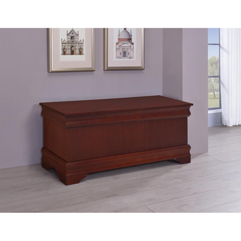 Red Barrel Studio® Pablo Warm Brown Rectangular Cedar Chest | Wayfair