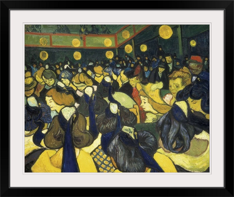 Vault W Artwork The Dance Hall at Arles by Vincent Van Gogh - Print ...