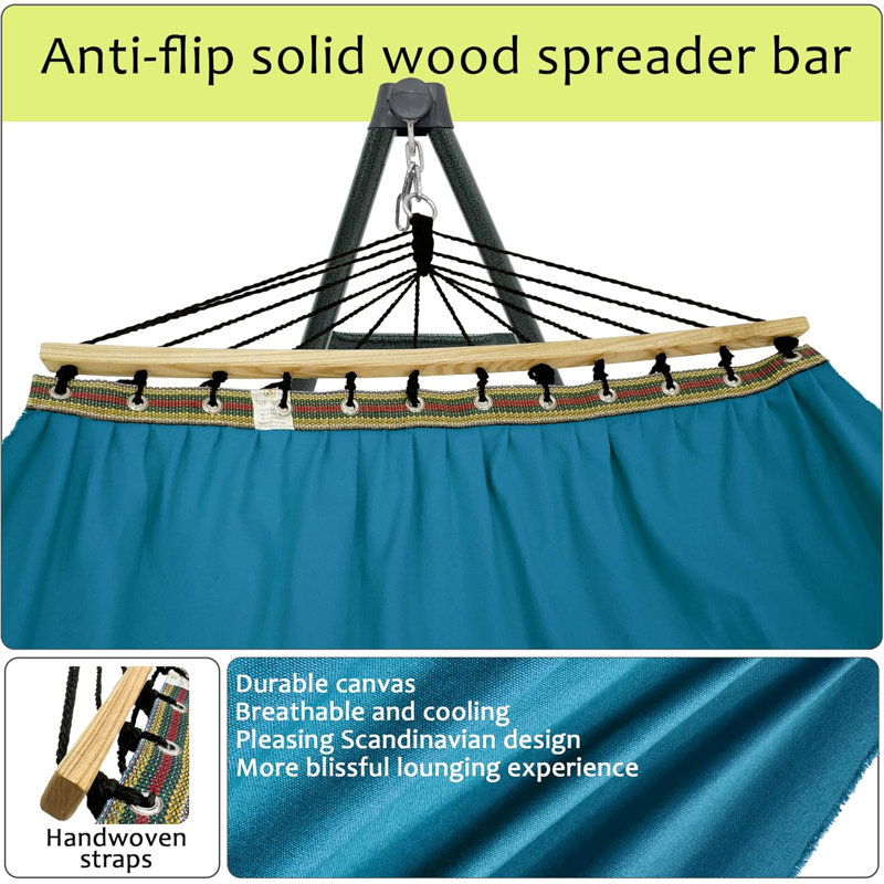 Arlmont & Co. Tymesha Hammock Universal Stand - Steel - Frame - Canvas ...