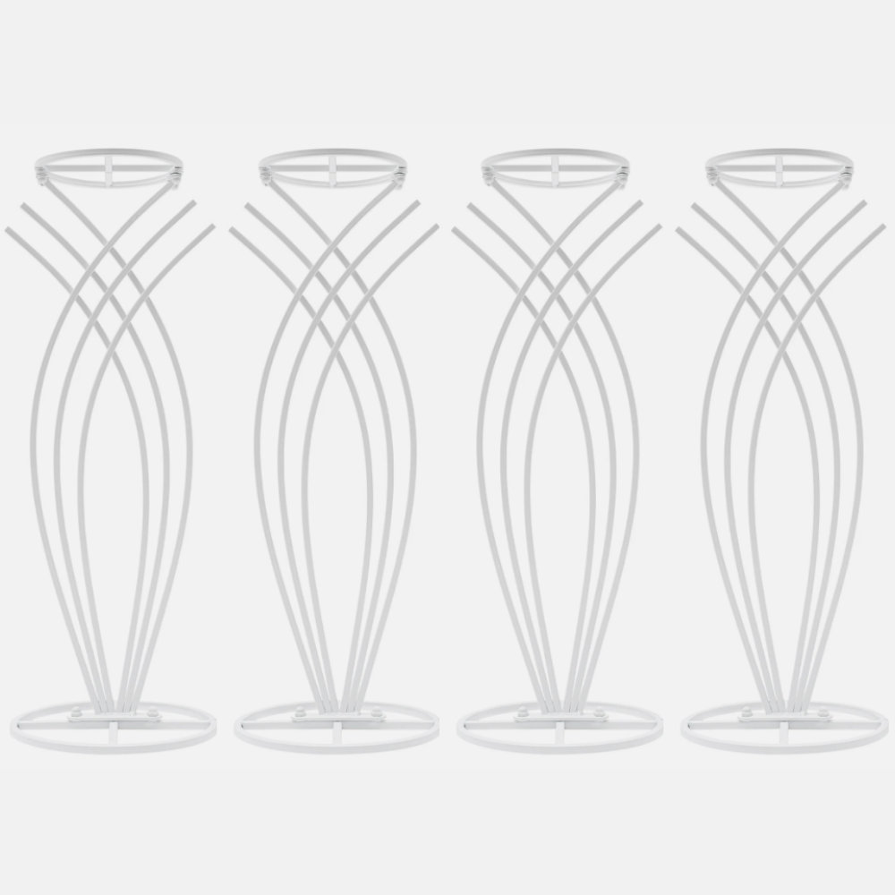 Le Prise™ Millsaps White Mermaid Stand Wedding Centerpiece for Flower ...