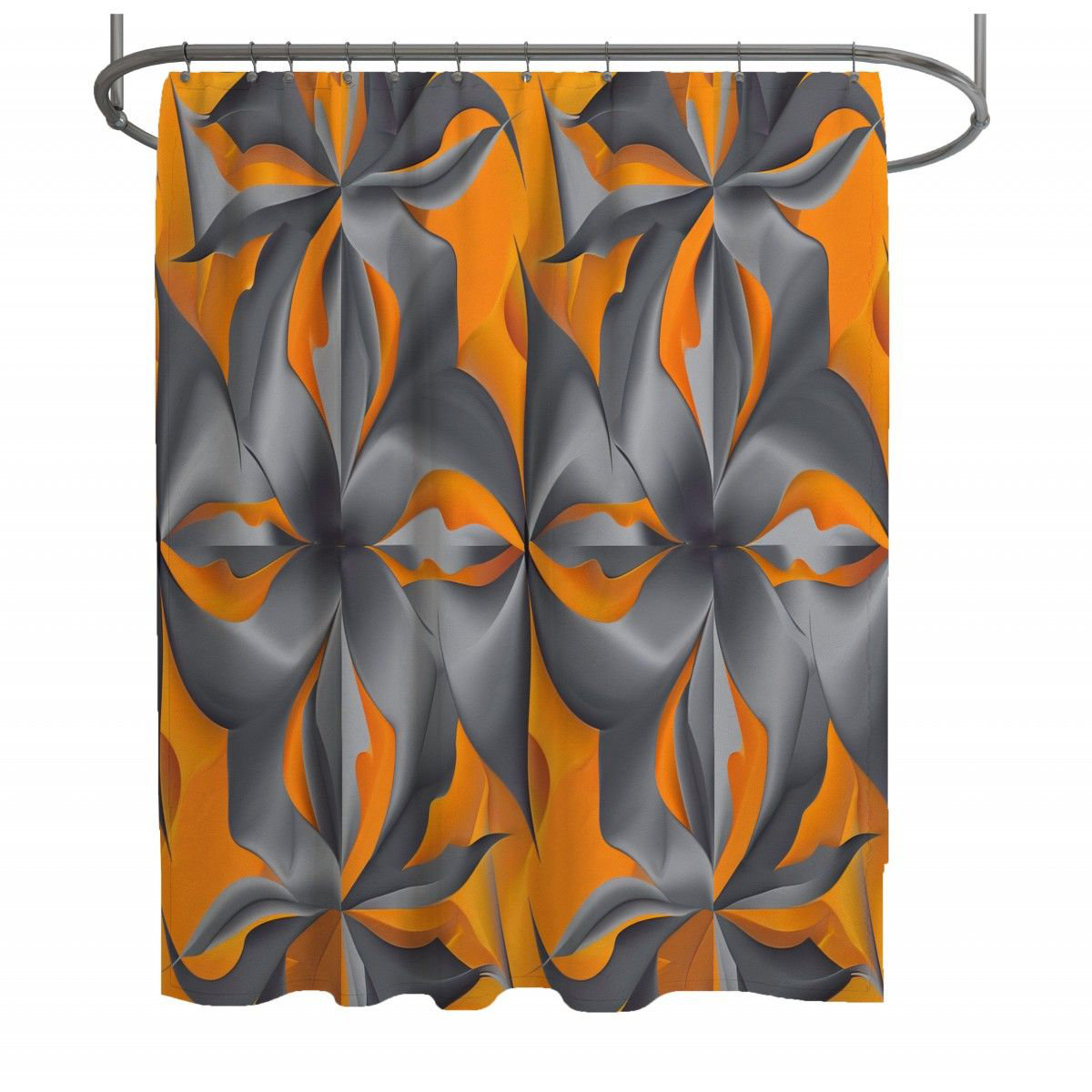 VisionDecor Damask Shower Curtain - Artwork Bathroom Decor | Wayfair